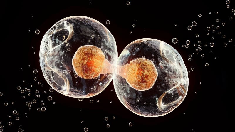 Euglenoids Undergoing the Process of Binary Fission Where a Single Cell ...