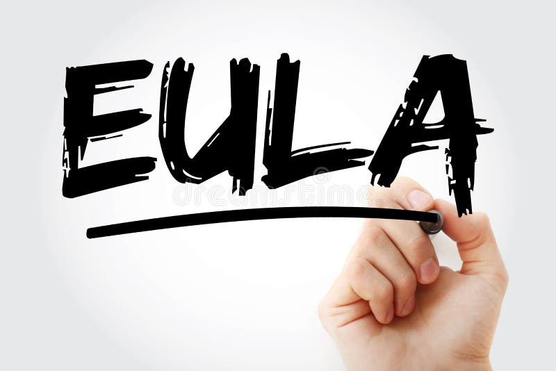 EULA - End User Licensing Agreement Acronym with Marker, Technology ...