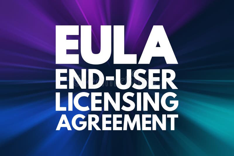 EULA - End User Licensing Agreement Acronym, Technology Concept ...