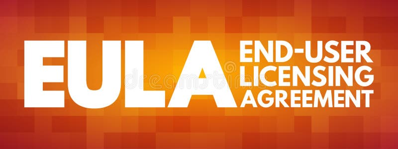 EULA - End User Licensing Agreement Acronym, Technology Concept ...