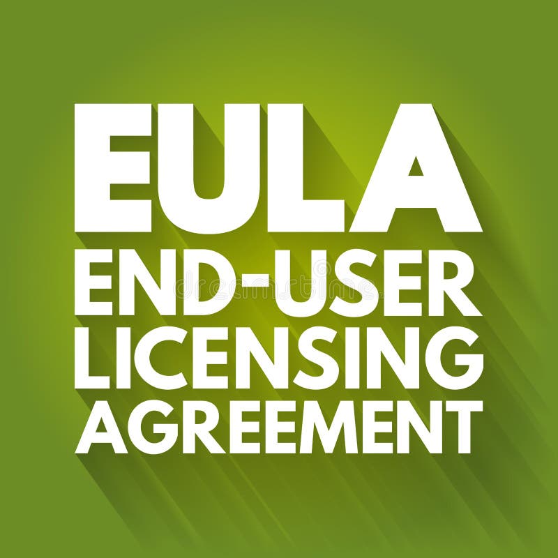 EULA - End User Licensing Agreement Acronym, Technology Concept ...