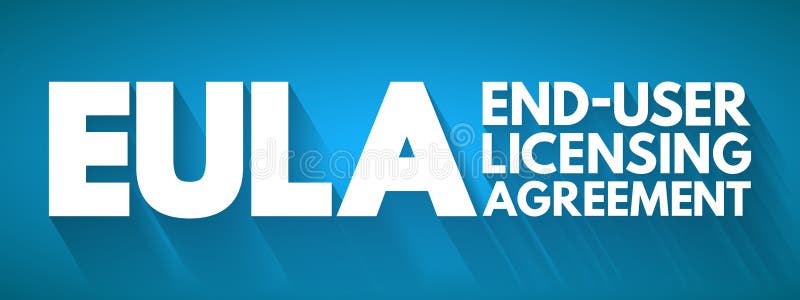 EULA - End User Licensing Agreement Acronym, Technology Concept ...