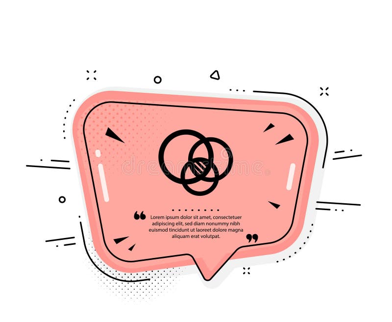 Euler Diagram Icon. Eulerian Circles Sign. Vector Stock Vector ...