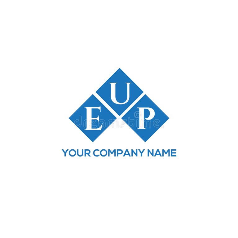 EUP Letter Logo Design on White Background. EUP Creative Initials ...