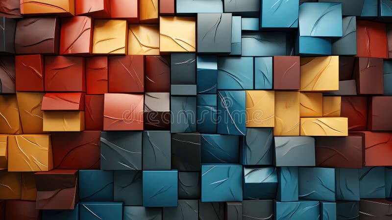 Euphoric Rhythms: Abstract Scagliola Bricks in Vibrant Motion Stock ...