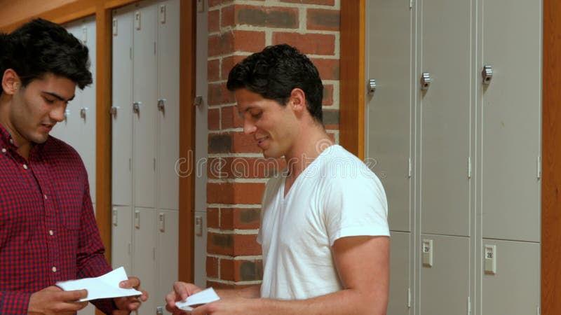 Euphoric Students Reading Letters Stock Footage - Video of ...