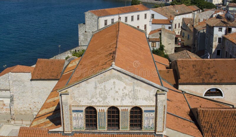 Euphrasian Basilika in Porec Stockbild - Bild von kirche, mittelmeer ...