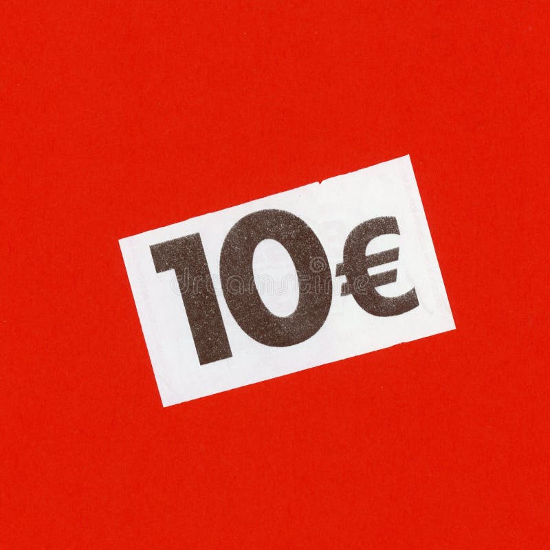 10 EUR price tag stock photo. Image of finance, code - 341797478
