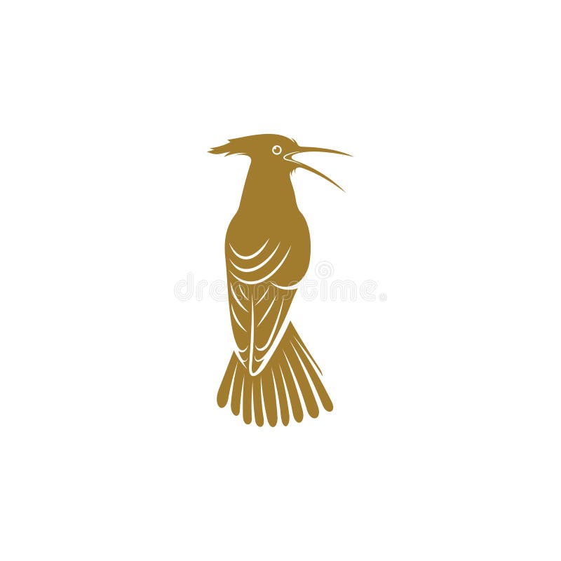 Eurasian Hoopoe Bird Vector Illustration. Eurasian Hoopoe Bird Logo ...