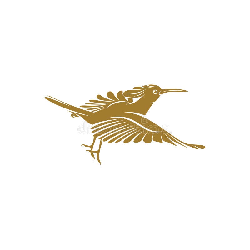 Eurasian Hoopoe Bird Vector Illustration. Eurasian Hoopoe Bird Logo ...