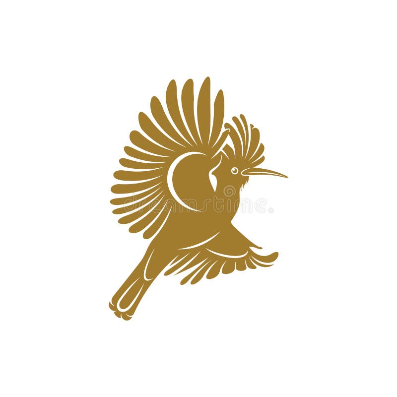 Eurasian Hoopoe Bird Vector Illustration. Eurasian Hoopoe Bird Logo ...
