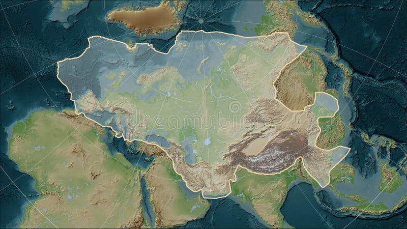 Eurasian Tectonic Plate. Wiki Map Stock Illustration - Illustration of ...