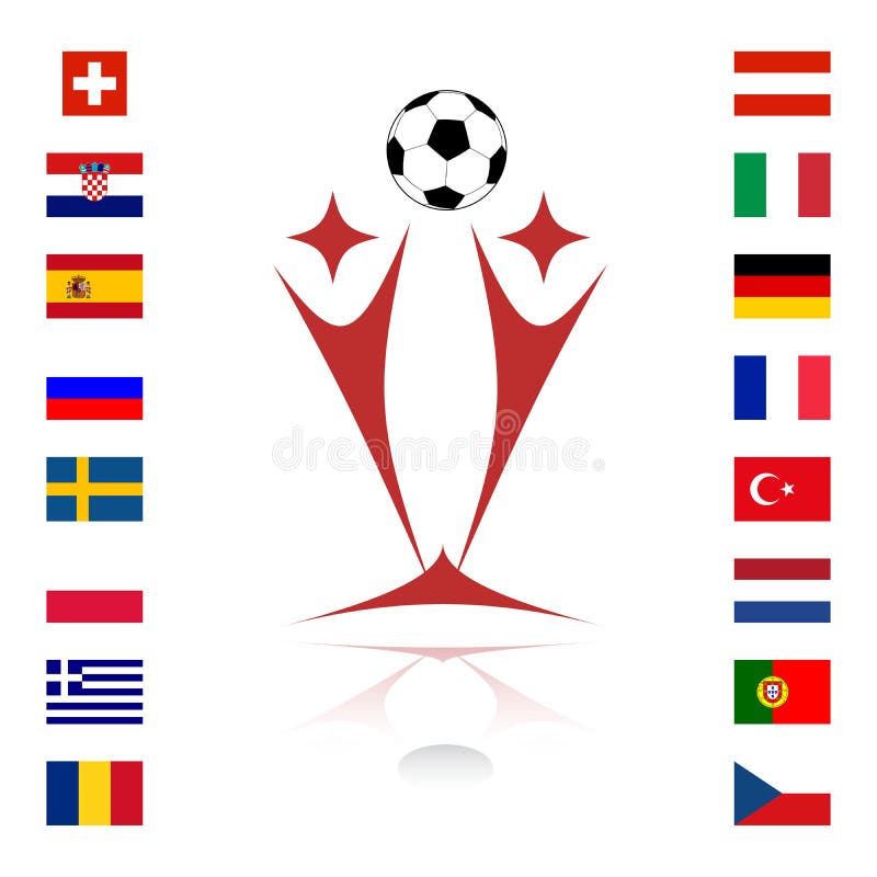 Collection of Flags of Countries. Participants of EURO 2016 Editorial ...