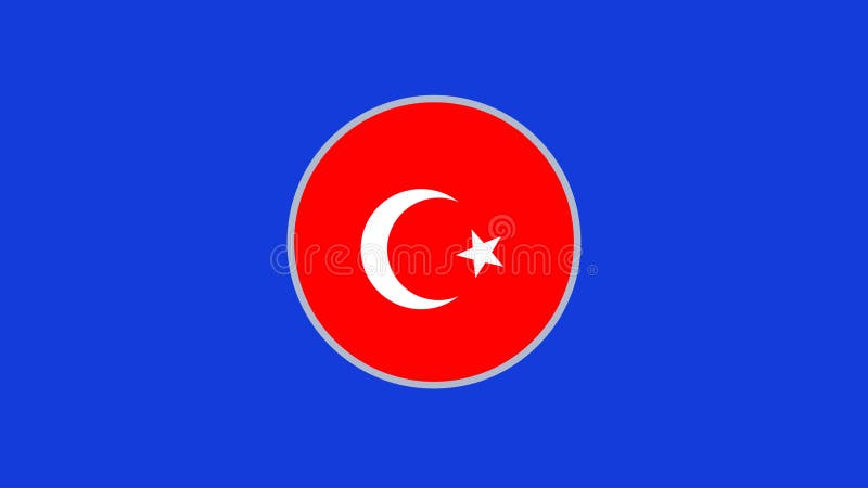 Turkiye Flag Emblem European Nations 2024 Teams Stock Illustration ...