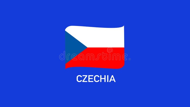 Czechia Emblem Teams European Nations 2024 Symbol Abstract Stock Vector ...