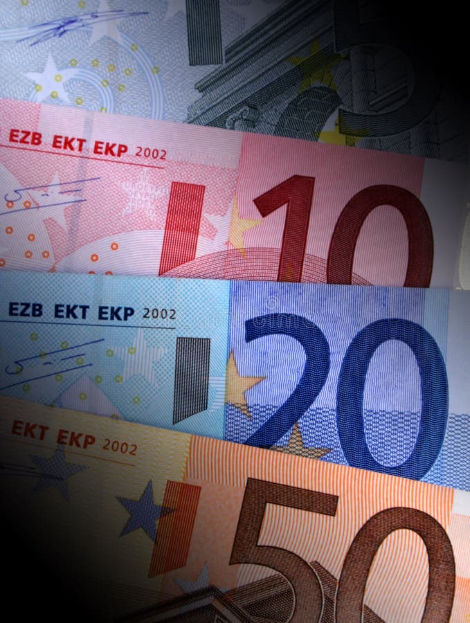 Euro bank notes stock image. Image of paper, notes, horizontal - 1975237