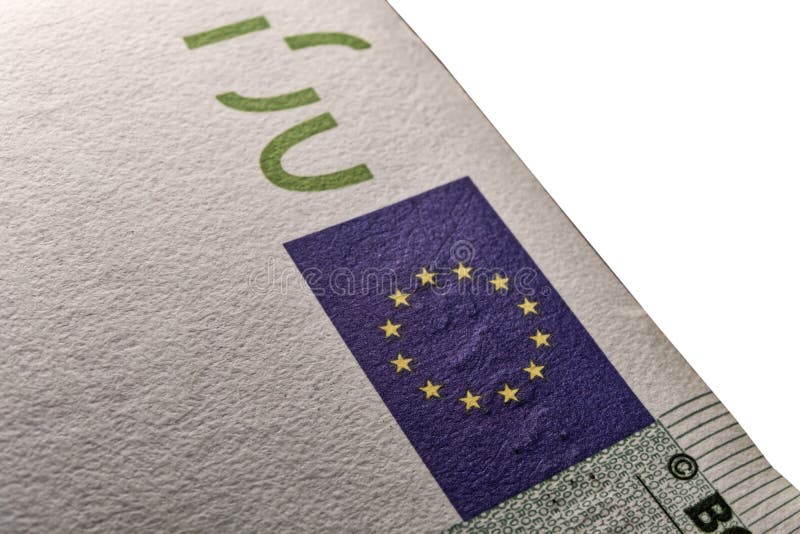 100 Euro Banknote with Copyspace and EU Marian Starry Flag , One ...