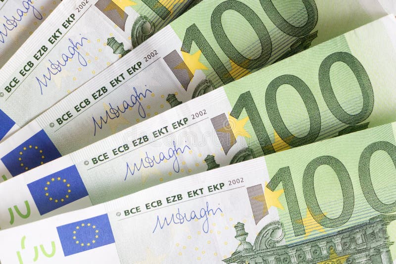 Euro Banknote. Euro Currency Bills.saving And Making Money Concept ...