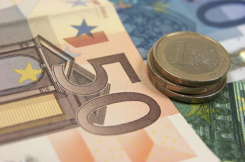 Euro banknotes stock photo. Image of watermark, calculator - 33728734