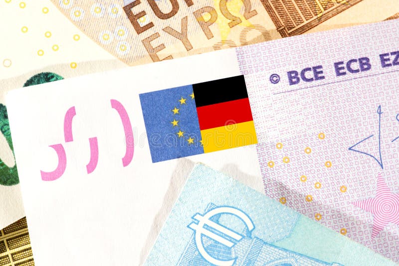 Euro Banknotes and Flag of Germany Stock Image - Image of crisis ...