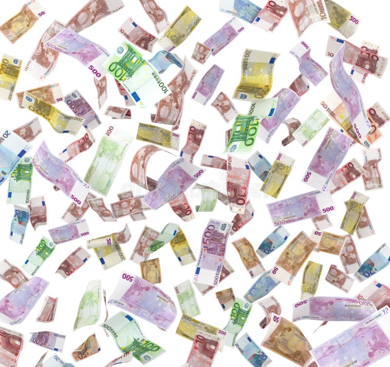 Falling Euro Banknotes Stock Illustrations – 306 Falling Euro Banknotes ...