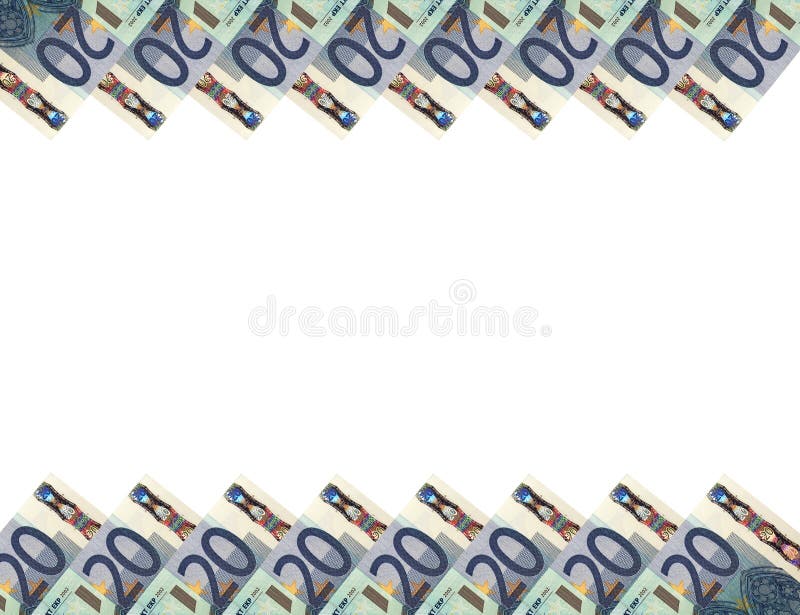 Euro Banknotes.Horizontal Background.20. Stock Illustration ...