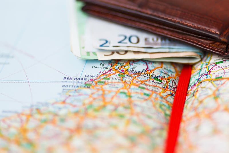 Euro Banknotes on a Geographical Map of Berlin Stock Photo - Image of ...