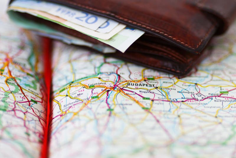 Euro Banknotes on a Geographical Map of Berlin Stock Photo - Image of ...