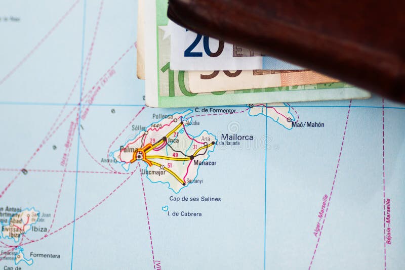 Euro Banknotes on a Geographical Map of Berlin Stock Photo - Image of ...