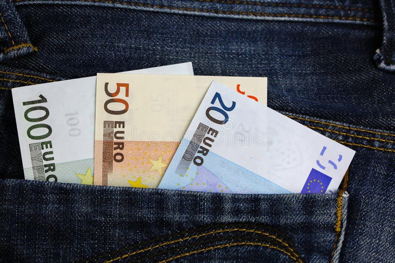 Euro Jeans stock image. Image of cash, financial, jeans - 35480017