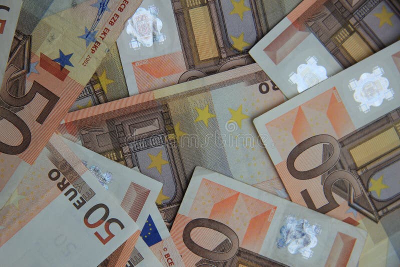 50 euro banknotes stock photo. Image of euro, pile, paper - 96639336