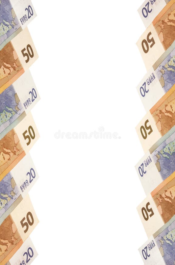 Euro Banknotes.Vertical Background. Stock Photo - Image of currency ...