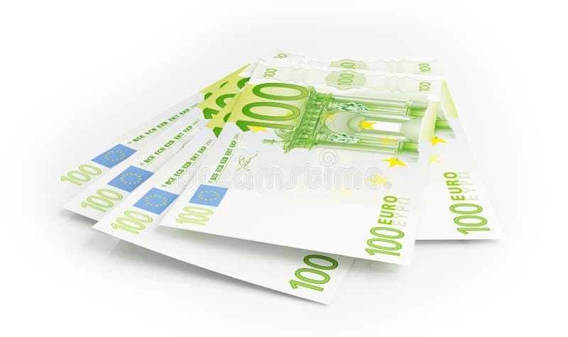 Euro banknotes stock illustration. Illustration of white - 74640665