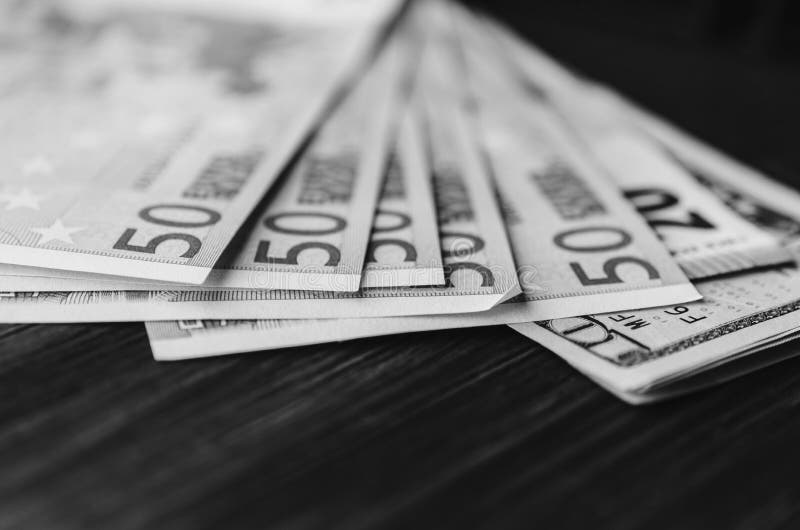 Euro on Table stock photo. Image of dollar, finance - 104520904