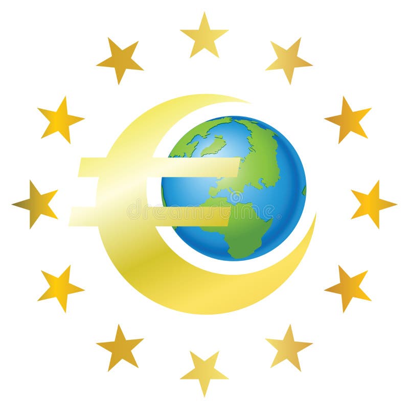 Euro Banner stock illustration. Illustration of world - 12260781