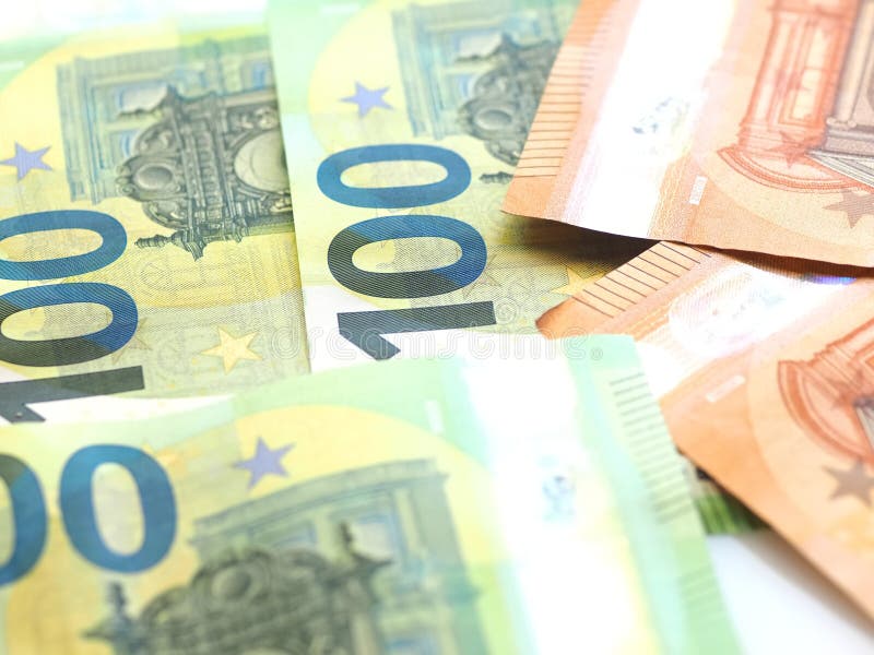 Euro Bills or Banknotes 100 and 50 Euros Stock Image - Image of ...