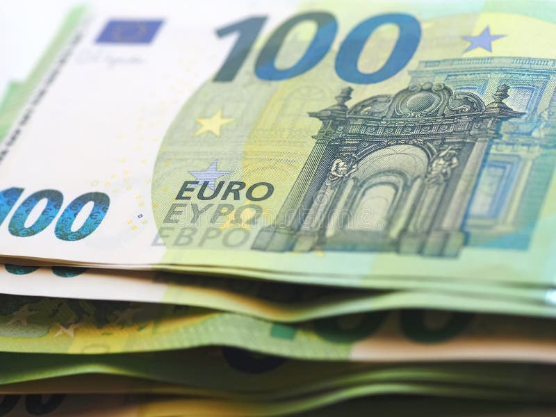 Euro Bills or Banknotes 100 Euros Stock Photo - Image of green, capital ...