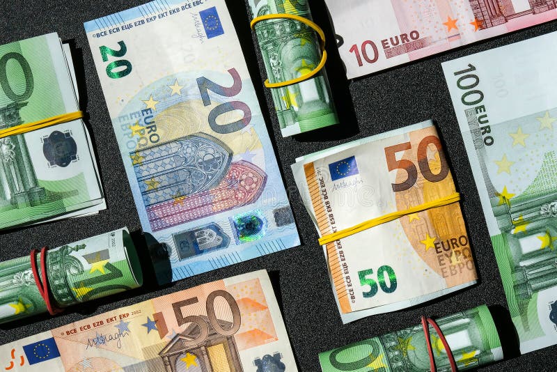 Euro Bills are Creative Layout. Business Concept, Development ...