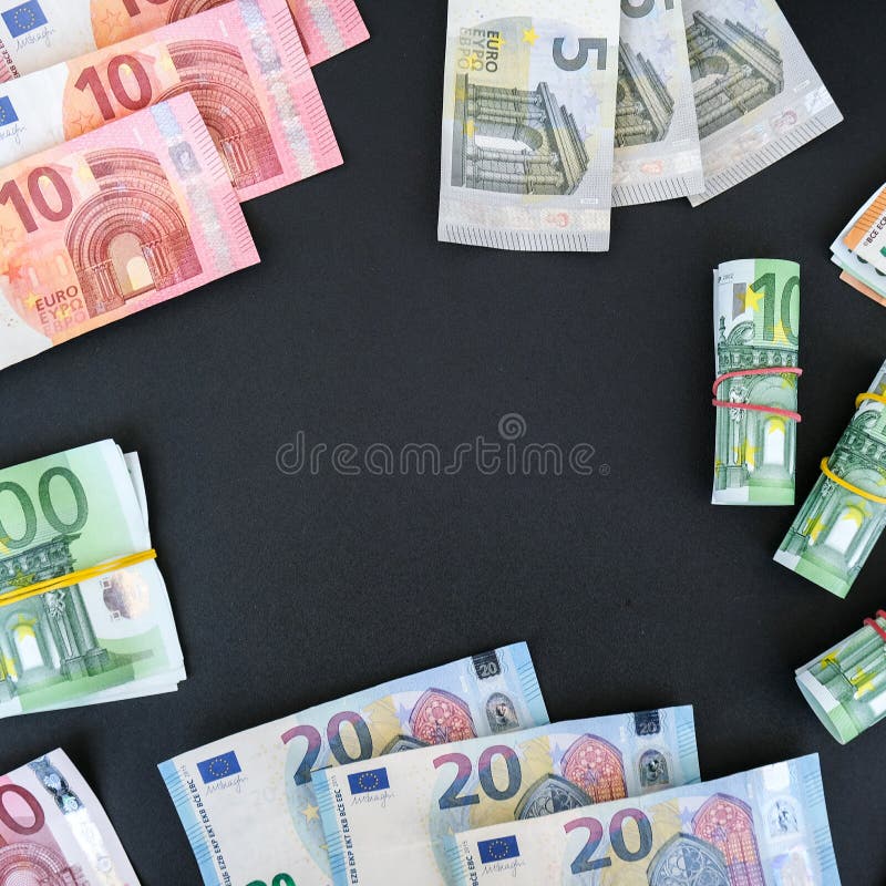 Euro Bills are Creative Layout. Business Concept, Development ...