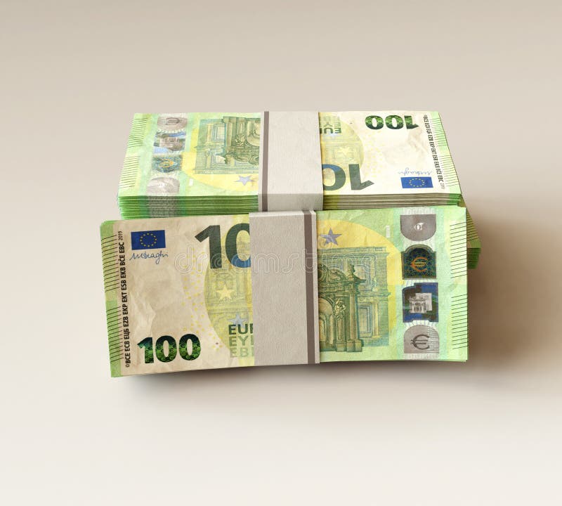 Bundled Euro Banknotes Stock Illustrations – 14 Bundled Euro Banknotes ...