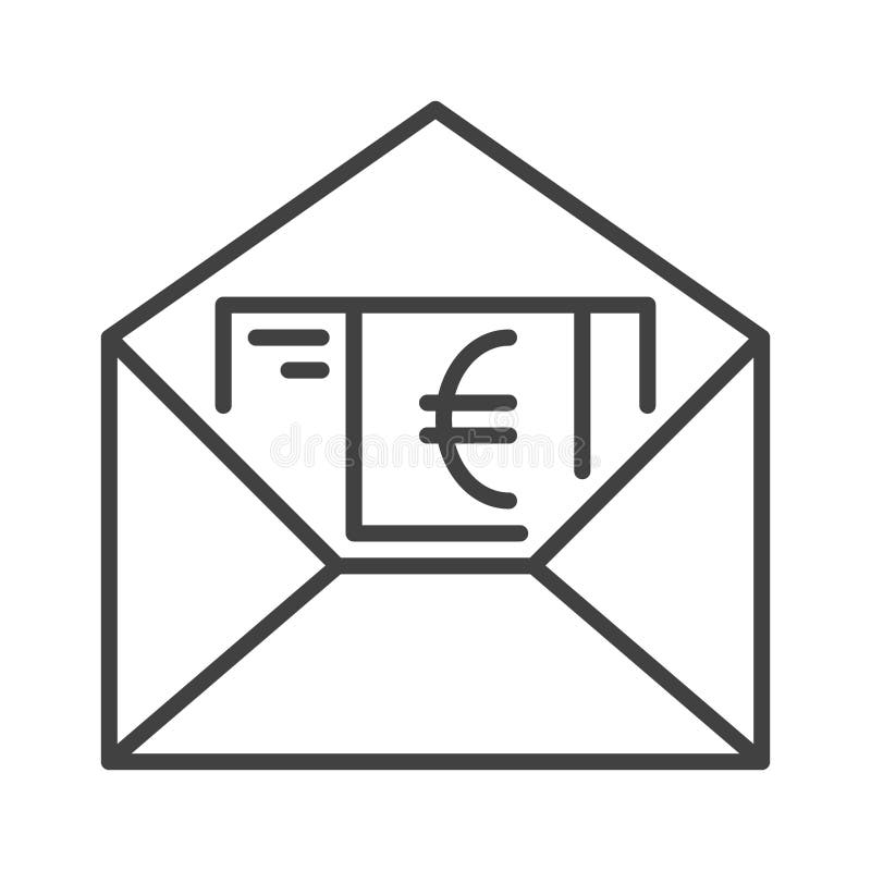 Euro Envelope Line Stock Illustrations – 514 Euro Envelope Line Stock ...