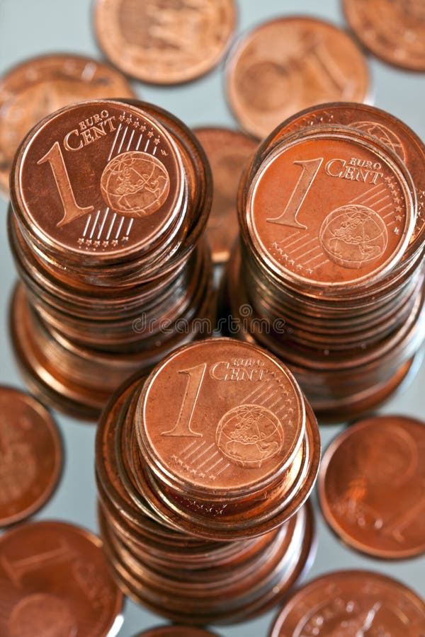Euro cent stock image. Image of metal, metallic, close - 16945627