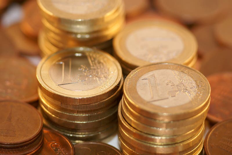 Euro and cent stock image. Image of enterprise, company - 8383519