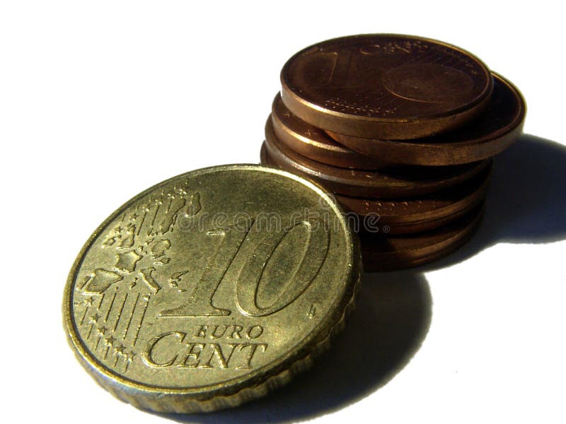 Euro cent coins stock image. Image of cents, finances - 4150059