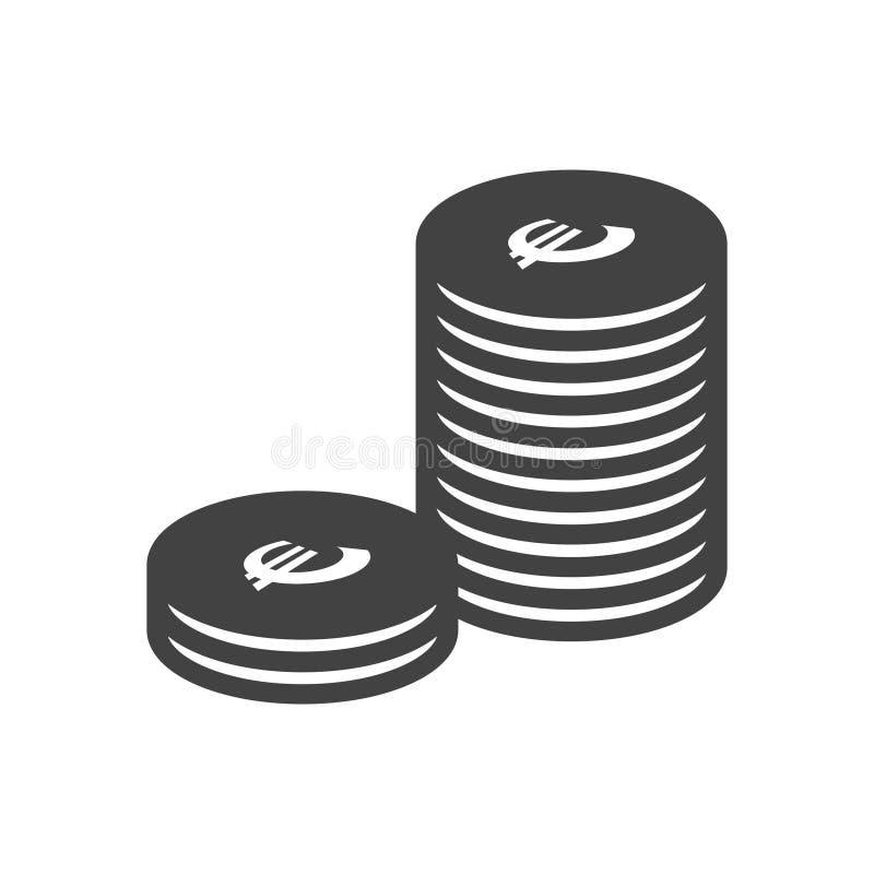 Euro Cents Icon Single Coin, Vector Penny Design Element Isolate Stock ...