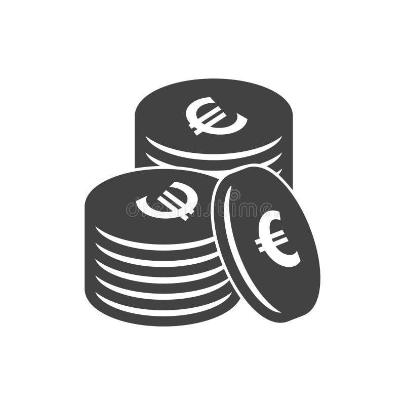 Euro Cents Icon Single Coin, Vector Penny Design Element Isolate Stock ...