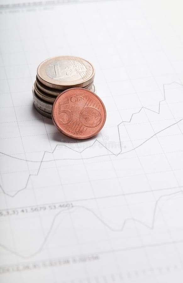 Euro with chart stock image. Image of finance, rate, graph - 16606639