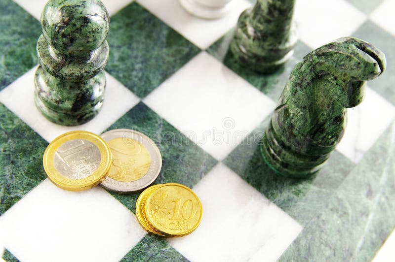 Euro chess stock photo. Image of cents, coins, business - 12102798
