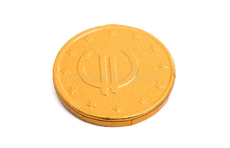 Euro Chocolate Coins stock image. Image of yellow, candy - 18355281