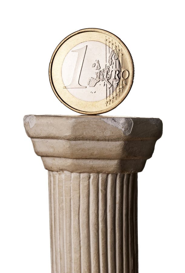 Euro Coin Greek Column Stock Photos - Free & Royalty-Free Stock Photos ...